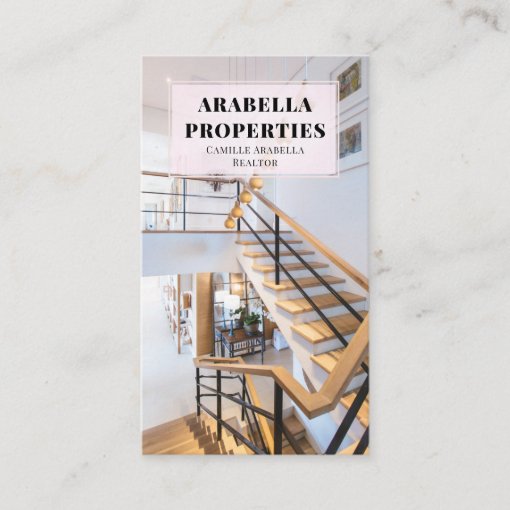 Modern Realtor Real Estate Business Card | Zazzle