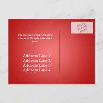 Modern Red Change of Address Postcard | Zazzle