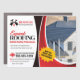 Modern Red Expert Reliable Roofing Repair Shingle Car Magnet | Zazzle