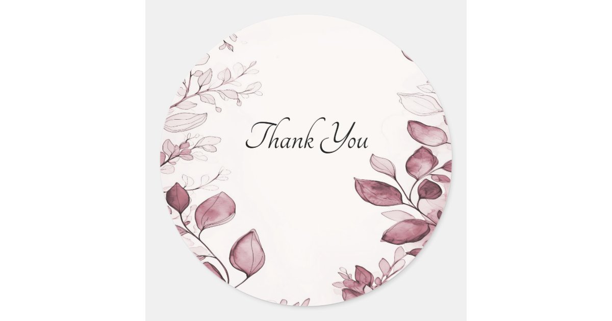 Modern Red Leaves Sticker | Zazzle