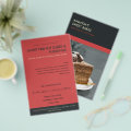 MODERN RED NAVY PHOTO TEMPLATE CLASSES WORKSHOP FLYER | Zazzle