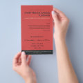 MODERN RED NAVY PHOTO TEMPLATE CLASSES WORKSHOP FLYER | Zazzle