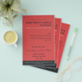 MODERN RED NAVY PHOTO TEMPLATE CLASSES WORKSHOP FLYER | Zazzle