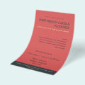 MODERN RED NAVY PHOTO TEMPLATE CLASSES WORKSHOP FLYER | Zazzle