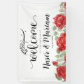 Modern Red Rose Islamic Muslim Nikkah Banner | Zazzle