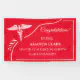 Modern Red & White Caduceus Nurse Graduation Banner | Zazzle