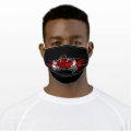 Modern Red White Canada Flag Maple Leaf Fireworks Adult Cloth Face Mask ...