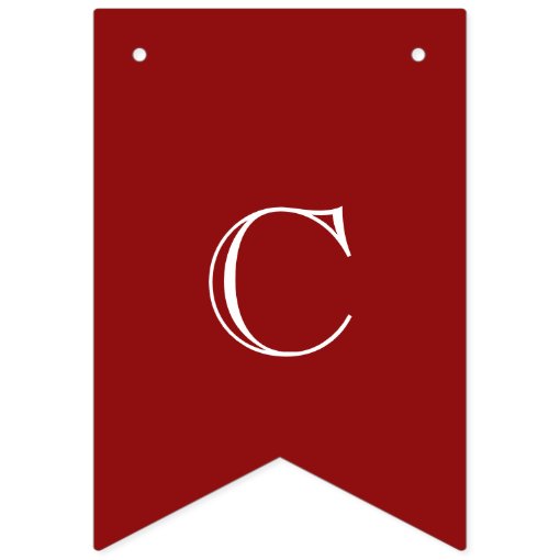 Modern Red & White Congratulations Bunting Flags | Zazzle