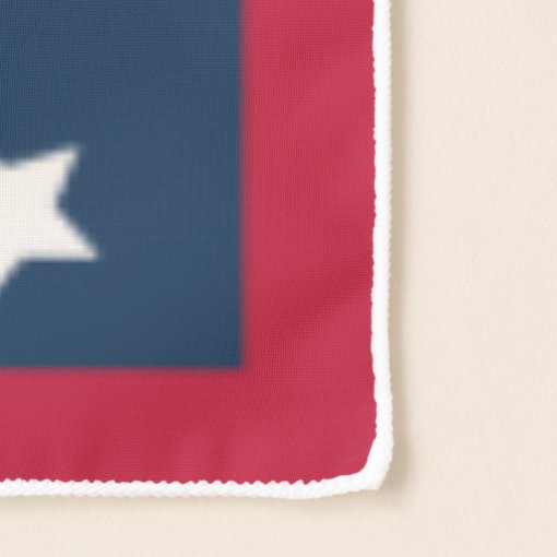 Modern Red White Navy Blue Stars Pattern Monogram Scarf | Zazzle