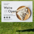 Modern Restaurant Business Indoor Outdoor Open Sign | Zazzle