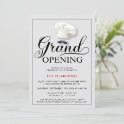 Modern Restaurant Opening Invitation | Zazzle