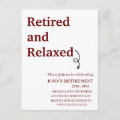 Modern Retired and Relaxed Retirement Funny Custom Postcard | Zazzle