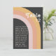 Modern Retro 70's Rainbow Dark Table Number Chart | Zazzle