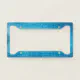 Modern Retro Artistic Blueprint License Plate Frame | Zazzle