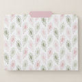 Modern Retro Blush Pink and Green File Folder | Zazzle