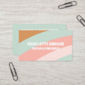 Modern Retro Color Wave QR Code Business Card | Zazzle