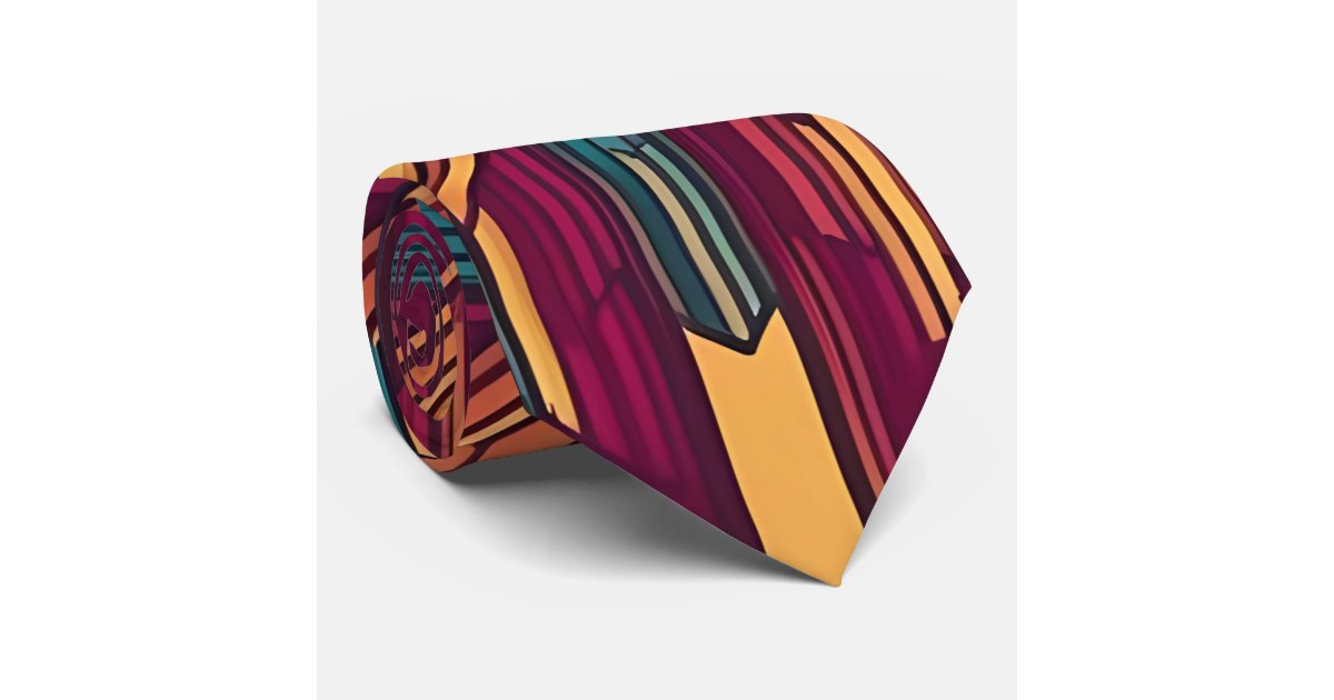 Modern Retro Neck Tie | Zazzle