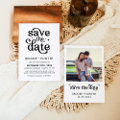Modern Retro Save The Date | Wedding Invite | Zazzle