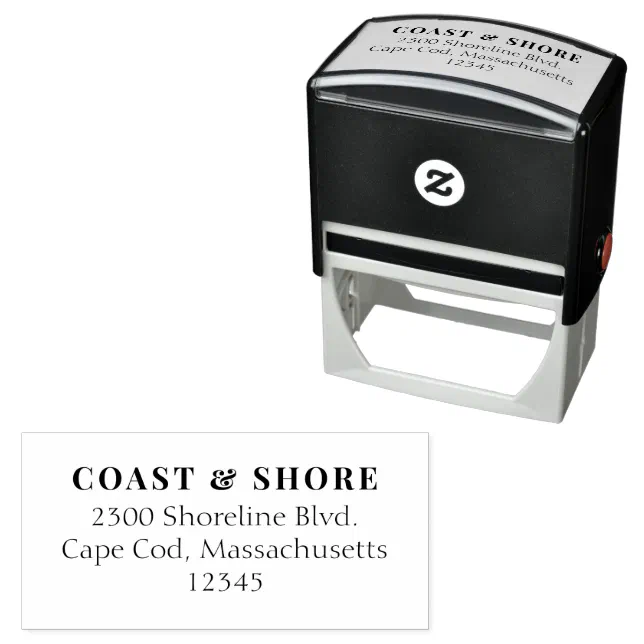 Modern Return Address Labels Self-inking Stamp | Zazzle