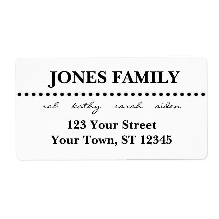 Modern return address lable label | Zazzle.com