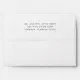 Modern Return Address on Back Flap Envelope | Zazzle