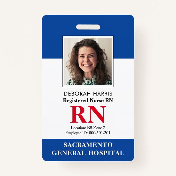 Modern RN Nurse Badge | Zazzle.com