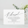 Modern Romantic Minimal Wedding Rehearsal Dinner Invitation | Zazzle