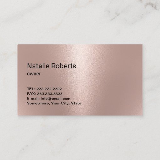Modern Rose Gold Cleaning Service Floral Mop Business Card | Zazzle