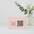 Modern Rose Gold Rings Wedding Online QR Code RSVP Enclosure Card | Zazzle
