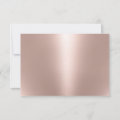 Modern Rose Gold Song Request Wedding RSVP | Zazzle