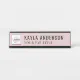 Modern Rose Pink Personalized Business Logo Desk Name Plate | Zazzle