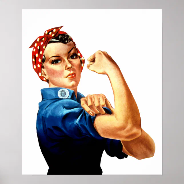 Modern Rosie the Riveter Poster | Zazzle