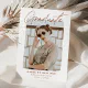 Modern Rust Signature Script Photo Graduation Announcement | Zazzle