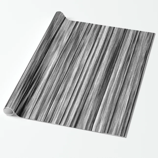 Modern rustic black gray wood grain pattern wrapping paper | Zazzle