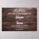 Modern Rustic Muslim Islamic Wedding Poster | Zazzle