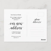 Modern Rustic, New home address Announcement Postcard | Zazzle