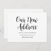 Modern Rustic, Our New Address Announcement Postcard | Zazzle