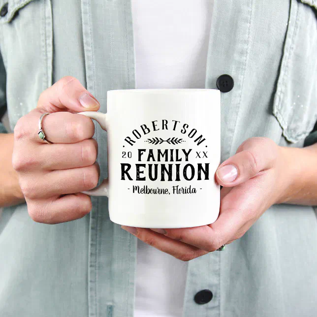 Modern Rustic Personalized Family Reunion Coffee Mug | Zazzle