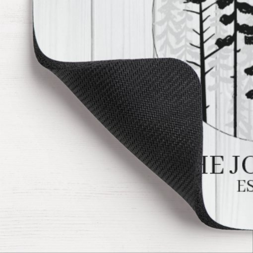 Modern Rustic Pine Tree Farmhouse Mouse Pad | Zazzle