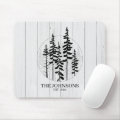 Modern Rustic Pine Tree Farmhouse Mouse Pad | Zazzle