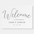 Modern Rustic Script Wedding Welcome Sign | Zazzle