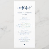 Modern Rustic Wedding Elopement Dinner Menu | Zazzle