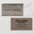 Modern Rustic Wood Unique Business Card | Zazzle