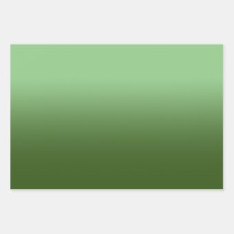 Modern Sage and Forest Green Gradient Wrapping Paper Sheets | Zazzle