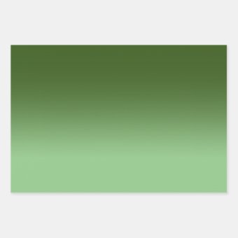 Modern Sage and Forest Green Gradient Wrapping Paper Sheets | Zazzle
