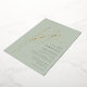 Modern Sage Green Gold Tulip Wedding Foil Invitation | Zazzle