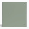 Modern Sage Green Minimalist Family Recipes 3 Ring Binder | Zazzle