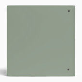 Modern Sage Green Minimalist Family Recipes 3 Ring Binder | Zazzle