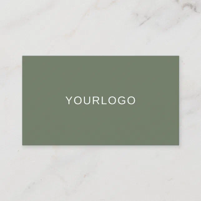 Modern Sage Green Professional With QR Code Business Card | Zazzle