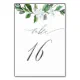 Modern Sage Greenery White Floral No 16 Wedding Table Number | Zazzle